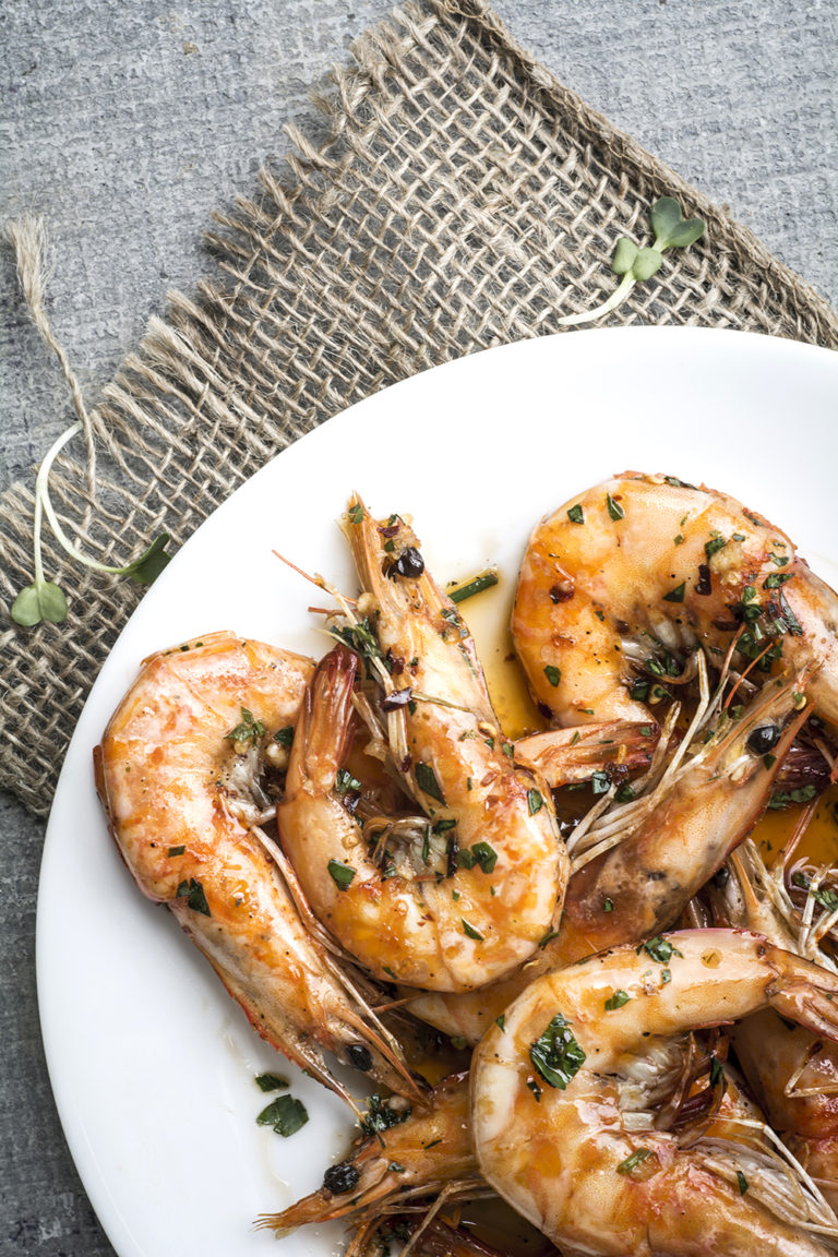 Grilled Head On Prawns With Garlic And Parsley Regan Baroni