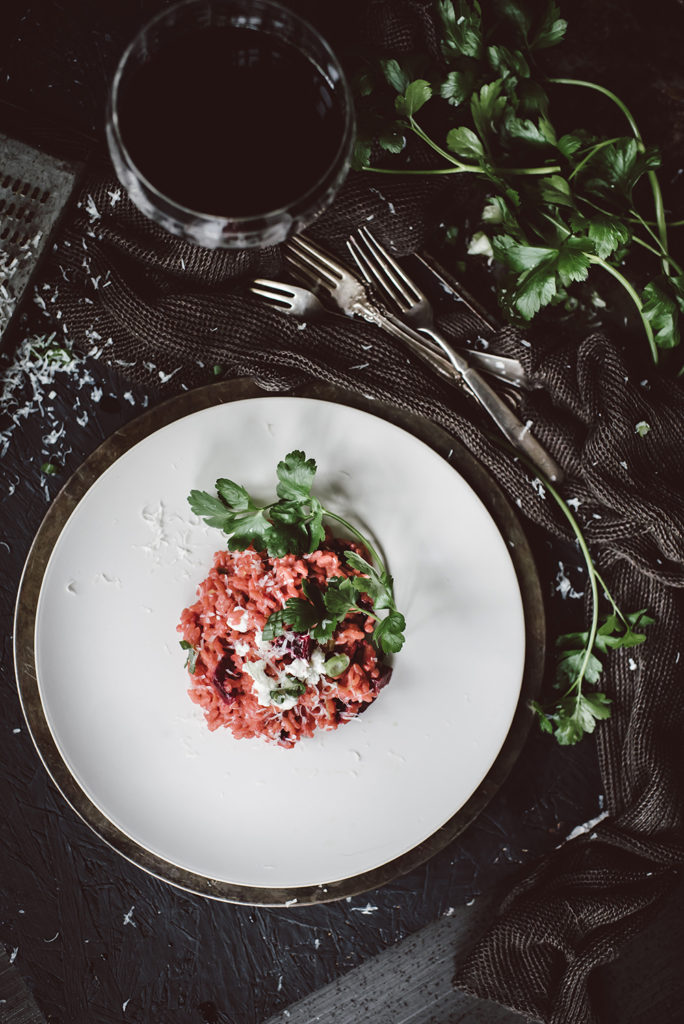 Roasted Beet and Leek Risotto Recipe | Regan Baroni